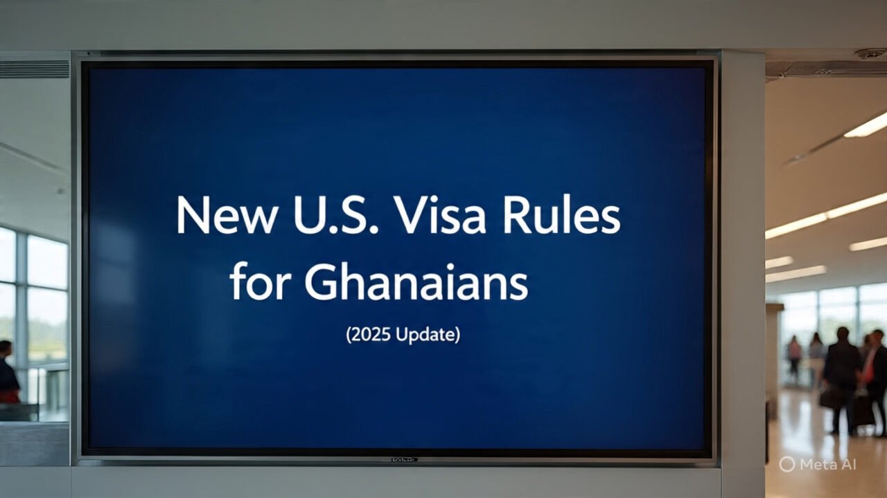 New U.S. Visa Rules for Ghanaians (2025 Update)